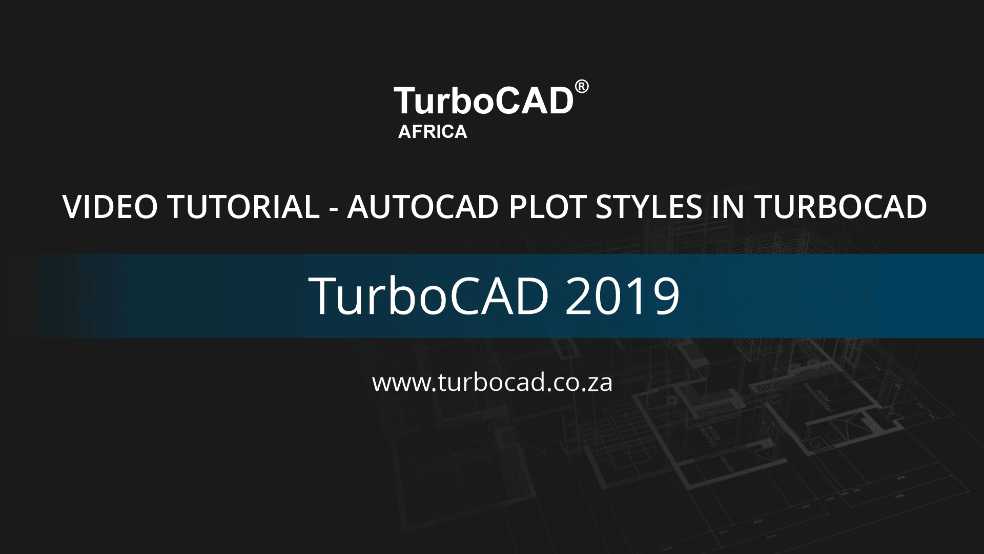 Video Tutorial AutoCAD CTB Plot Style Tables In TurboCAD TurboCAD